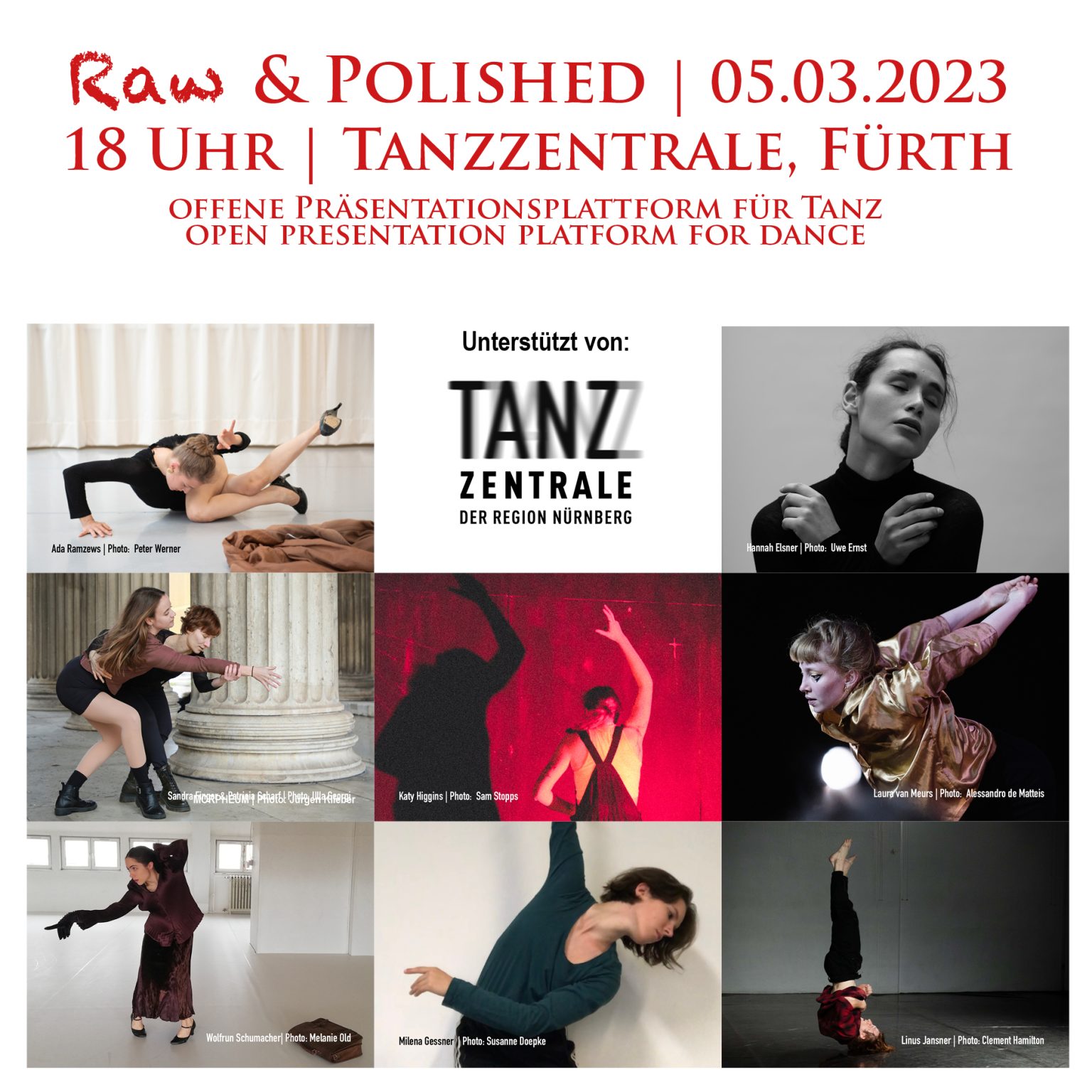 Raw & Polished 5.3.2023 – Offen Bühne für Tanz in Fürth – Anne Devries