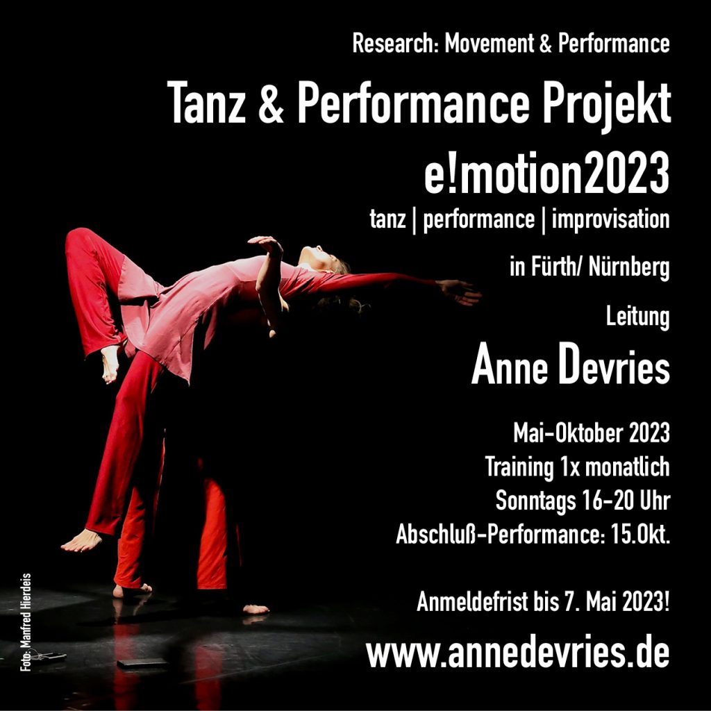Projekt e!motion2023 – Research: Movement & Performance – Anne Devries